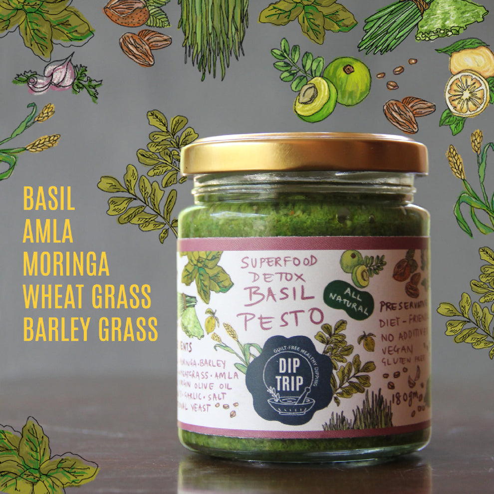 Superfood Detox Basil Pesto – Dip Trip